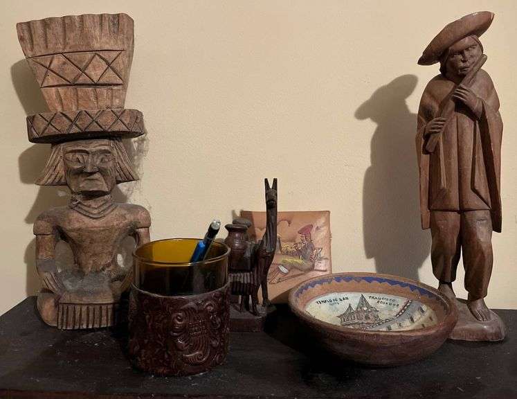Group of Latin American-Inspired Folk Art Items - Metzger Property ...