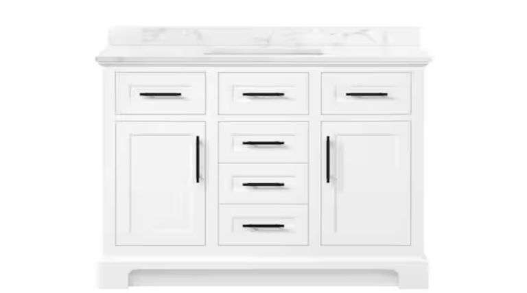 Home Decorators Collection Doveton 48 in. Single Sink Freestanding ...