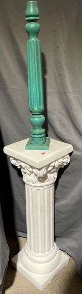 Plaster Pillar and Painted Wood Pillar 28-Inch, 23-Inch - Metzger ...