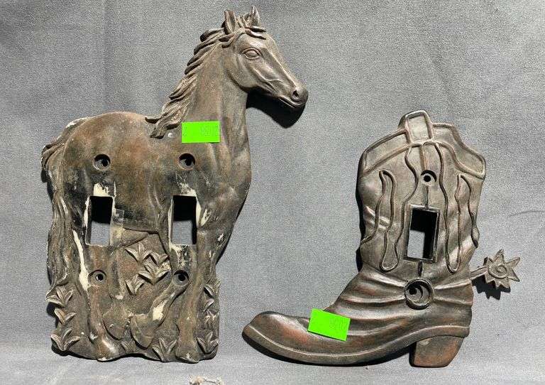 Horse and Cowboy Boot Light Switch Covers - Metzger Property Services, LLC
