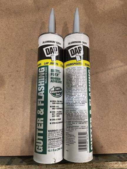 2 / DAP Butyl-Flex Rubber Adhesive (Gutter & Flashing) 10.1Fl Oz ...