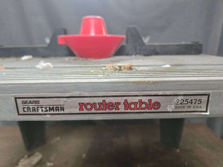 Sears Craftsman Router Table Model 925475 With Coiled Metal Tubing ...