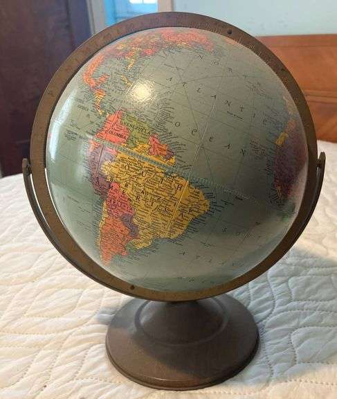 Replogle 12-Inch Diameter Reference Globe on Metal Base - Metzger Property Services, LLC