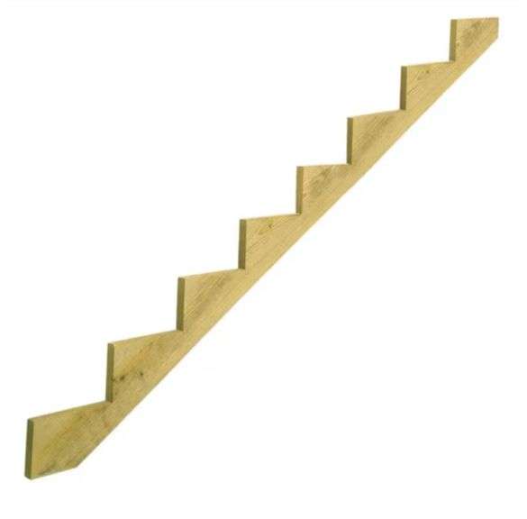 ProWood 8-Step Ground Contact Pressure Treated Pine Stair Stringer ...