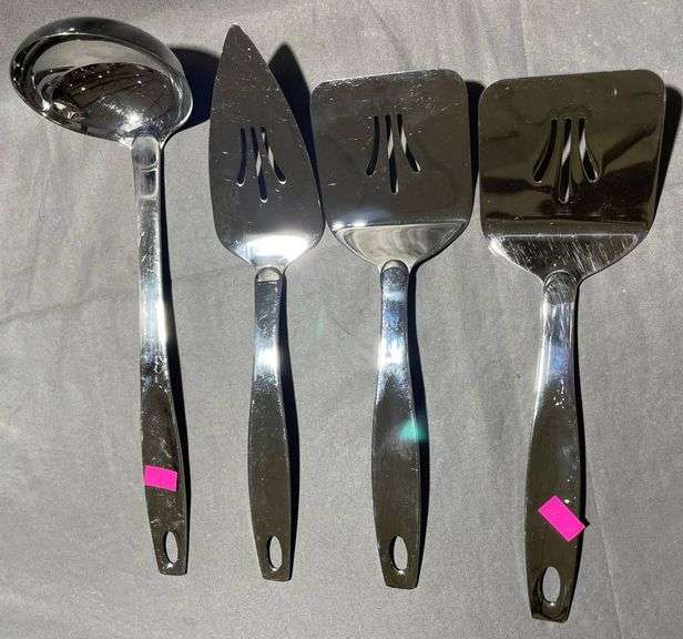 Set of Four Oneida Stainless Steel Kitchen Utensils - Metzger Property ...