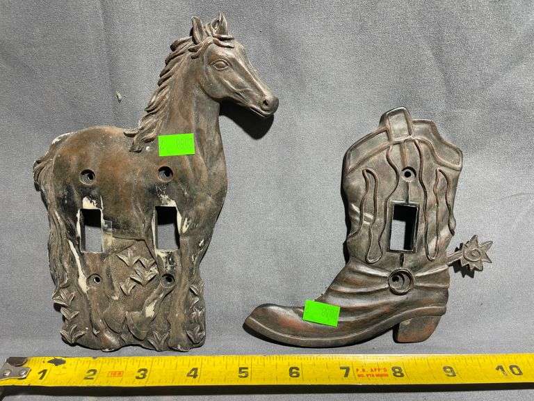 Horse and Cowboy Boot Light Switch Covers - Metzger Property Services, LLC