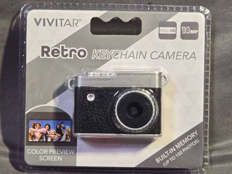 Vivitar Retro Keychain Camera with 14MP Resolution and Built-In Memory ...