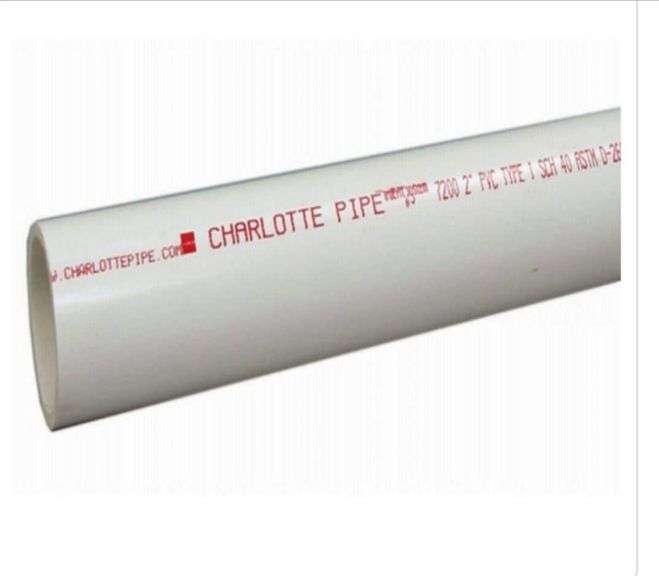Charlotte Pipe 4 in. x 10 ft. PVC Schedule 40 DWV Pipe - Metzger ...