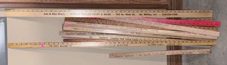 Measuring Yardsticks with Varied Typography Including Lee & Glee Eberly ...