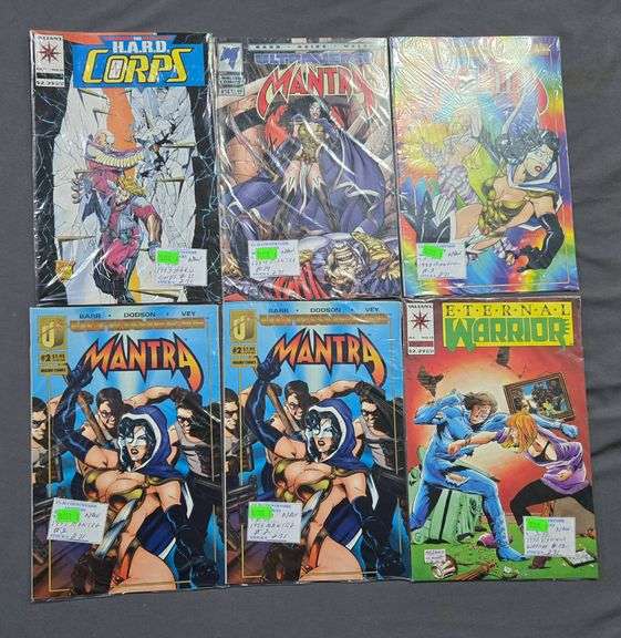 Six Comic Books from Marvel and Valiant, 1992-1994, Including ‘Mantra ...