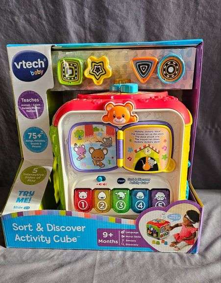 VTech Baby Sort & Discover Activity Cube for Ages 9+ Months - Metzger Property Services, LLC