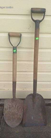 Two Shovels with D-Handle and Metal Blades - Metzger Property Services, LLC