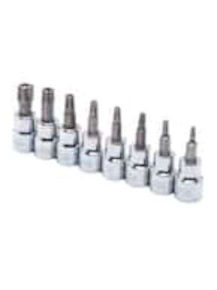 HUSKY - 3/8 in. Drive Tamper Proof Torx Bit Socket Set (8-Piece ...