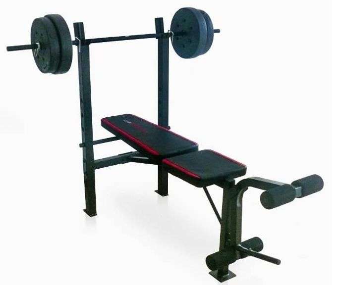 Combo Weight Bench with 90 lb Weight Set, Model FMS-CS30 - Metzger ...