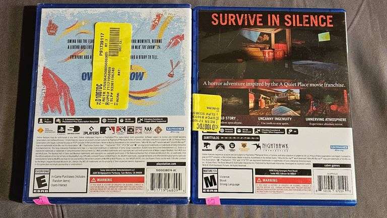 Unopened PS5 Games: MLB The Show 24 and A Quiet Place: The Road ...