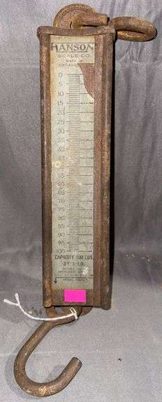 Hanson Scale Co. 12-Inch Hanging Spring Scale - Metzger Property ...