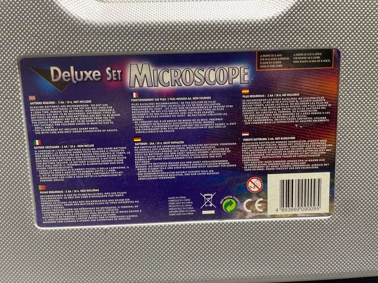 Micro-Science Deluxe Microscope Set with Accessories in Carry Case ...