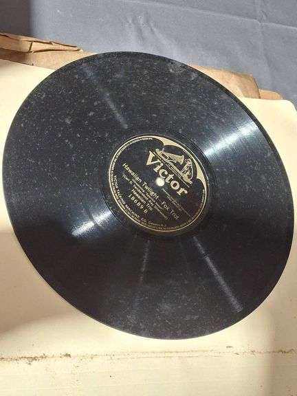 Metal Storage Box with 78 RPM Records - Metzger Property Services, LLC