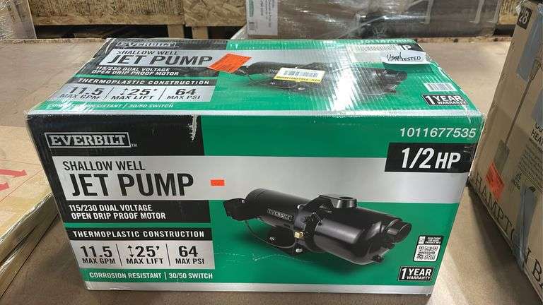 Everbilt 1/2 HP Plastic Shallow Well Jet Pump - Metzger Property Services, LLC