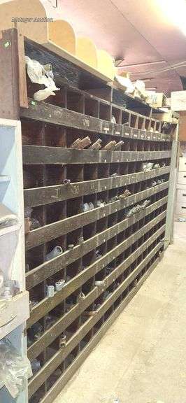 Multi-Compartment Storage Shelving Unit with Industrial Hardware 10ft x ...