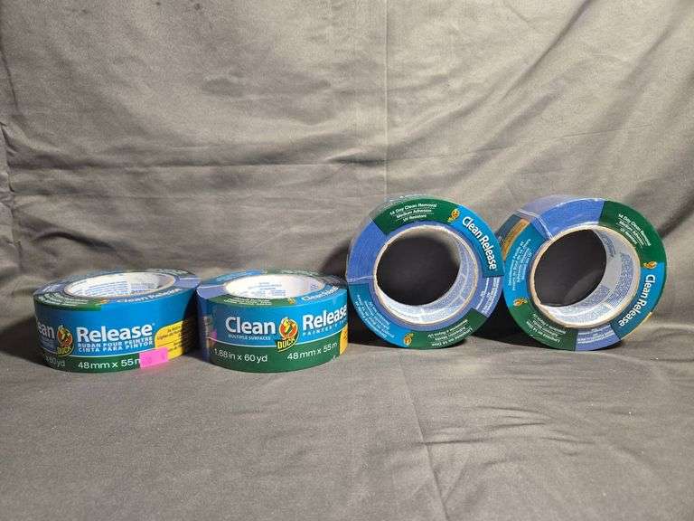 Duck Brand Clean Release Painter’s Tape, 48mm x 55m and 1.88in x 60yd ...