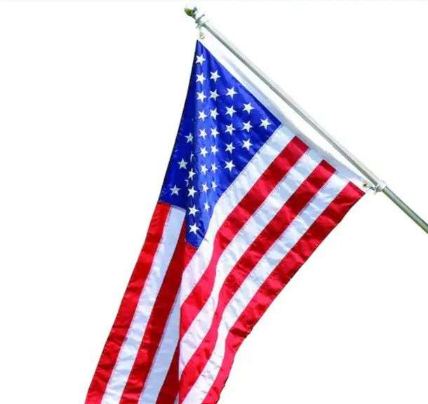 Valley Forge Flag All-American 3 ft. x 5 ft. Nylon US Flag Kit ...