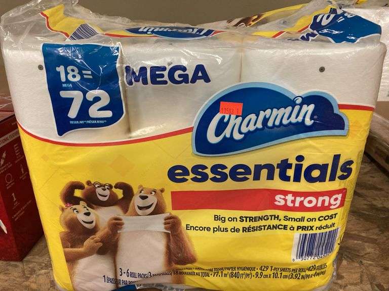 Charmin Essentials Strong Toilet Paper Rolls (18-Mega Rolls) - Metzger ...