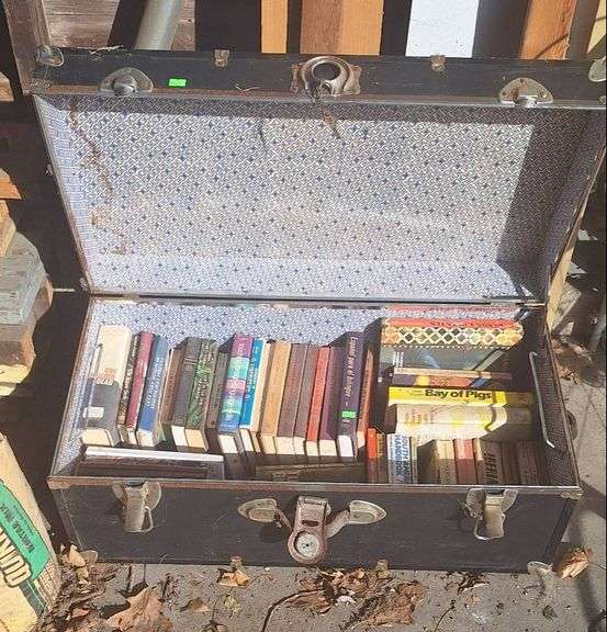 Black Trunk Containing Books with Dimensions 30x16x12 - Metzger ...