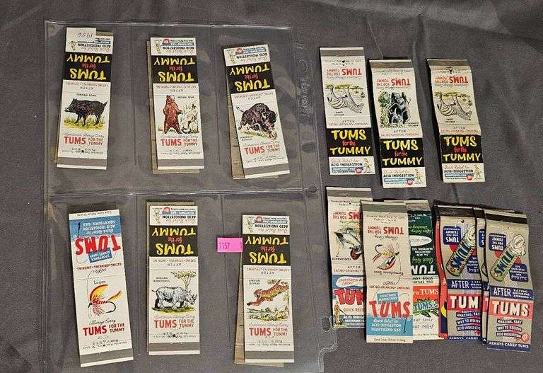 Paper Matchbooks Featuring Advertising Designs - Metzger Property ...