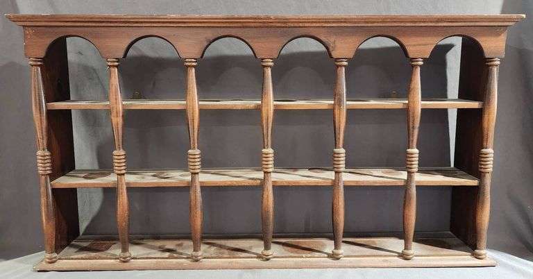 Wall-Mounted Shelf Unit with Turned Spindles by Cornwall Industries ...