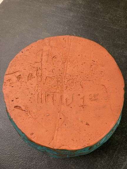 Marble Assortment and Clay Dish Signed Steve Hollar - Metzger Property ...