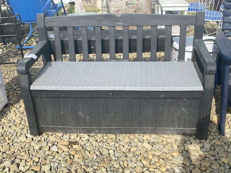 Keter Plastic Outdoor Storage Bench 55”L - Metzger Property Services, LLC