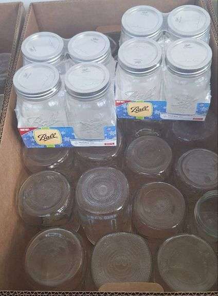 Ball Quart and Various Size Canning Jars with Lids - Metzger Property ...