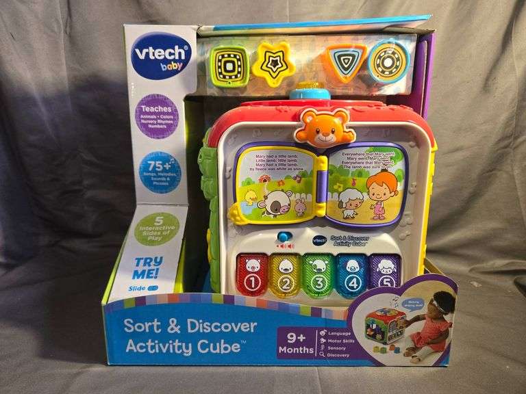 VTech Baby Sort & Discover Activity Cube for Ages 9+ Months - Metzger ...