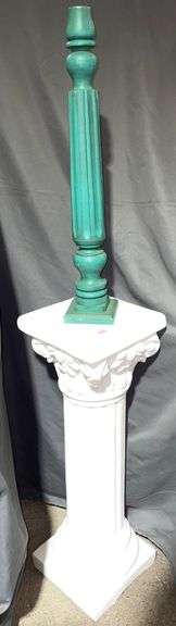 Plaster Pillar and Painted Wood Pillar 28-Inch, 23-Inch - Metzger ...