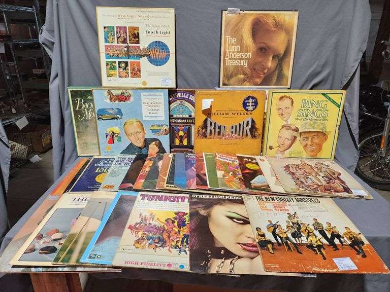 Assorted Vinyl Record Box Sets Featuring Various Artists and Genres ...