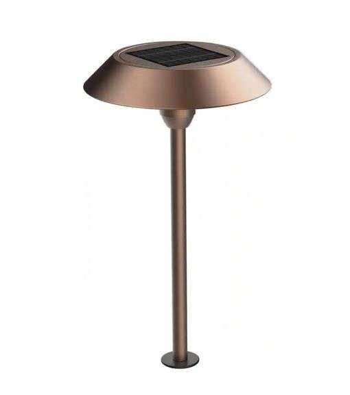 Feit Electric OneSync Landscape 40 Lumens Bronze Solar Integrated LED Outdoor Path Light with ...