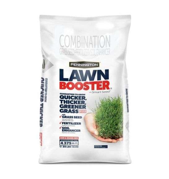 Pennington Lawn Booster Sun and Shade 35 lb. 4,375 sq. ft. Grass Seed ...