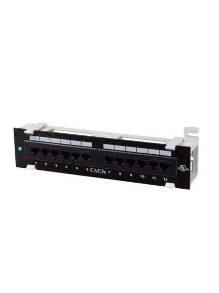 COMMERCIAL ELECTRIC - 12-Port Category 5e Mini Patch Panel with 89D ...