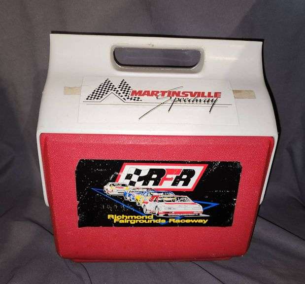 Plastic Cooler with Racing Logos 10.5″W x 8″D x 11″H - Metzger Property ...