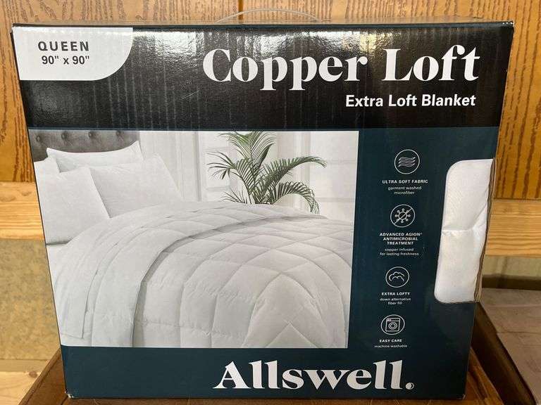 Allswell Copper Loft Queen Extra Loft Blanket, 90″ x 90″ - Metzger ...