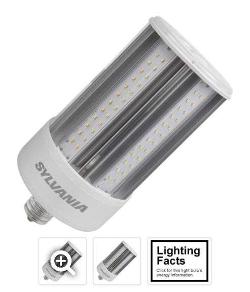 Sylvania 150W LED HID Replacement Bulbs, Mogul Base, Box of 16 (4 Boxes ...