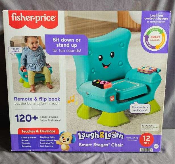 Fisher-Price Laugh & Learn Smart Stages Chair for Ages 12 Months+ ...