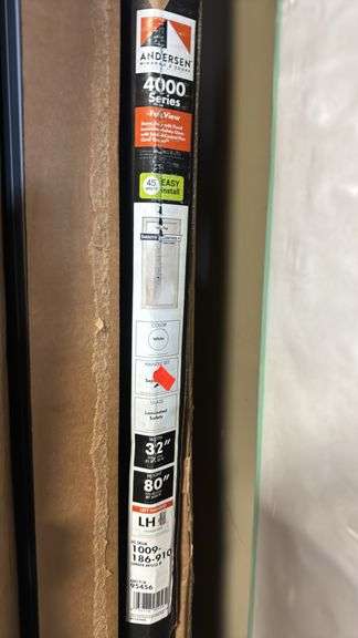 Andersen 4000 Series 32 in. x 80 in. White Left-Hand Full View Aluminum ...