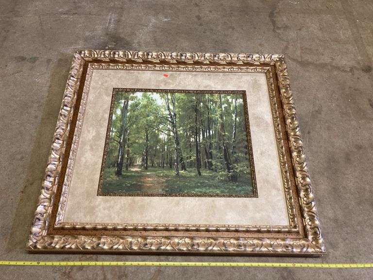 4 - Framed Wall Decor Prints 24"x21", 28"x22", 41"x30", 42"x37 ...