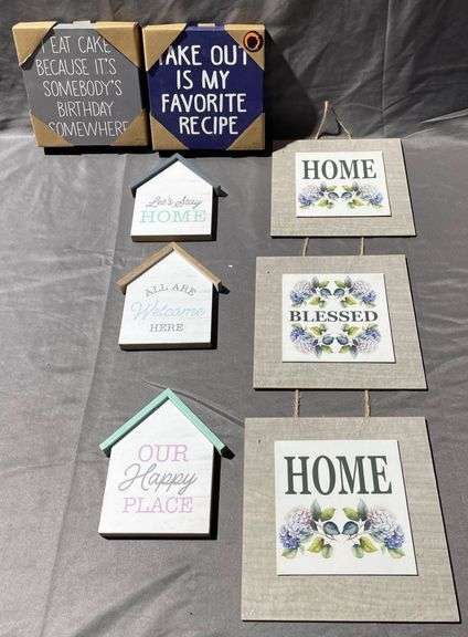 Wall and Tabletop Signs Featuring Home and Inspirational Quotes ...
