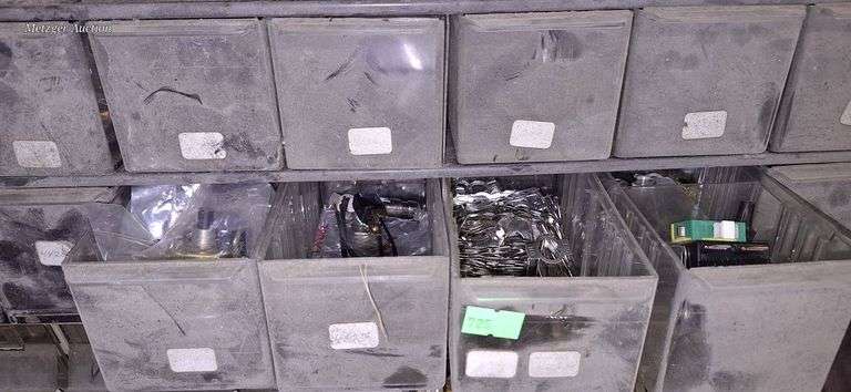 Wall-Mounted Storage Unit with Plastic Drawers, Brass Fittings and ...