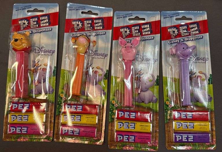 Set of 4 Disney Winnie-the-Pooh Character PEZ Candy Dispensers - Metzger Property Services, LLC