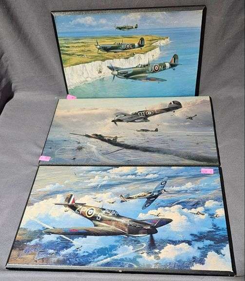 3 – Laminated Aircraft-Themed Prints Signed by Artists - Metzger ...