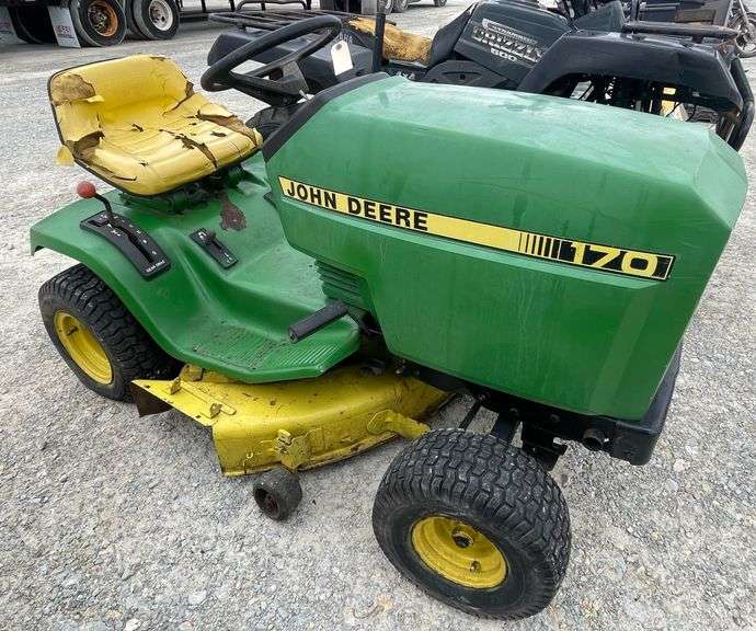 John Deere 170 riding lawn mower, New Battery, Runs and Mows - Metzger ...